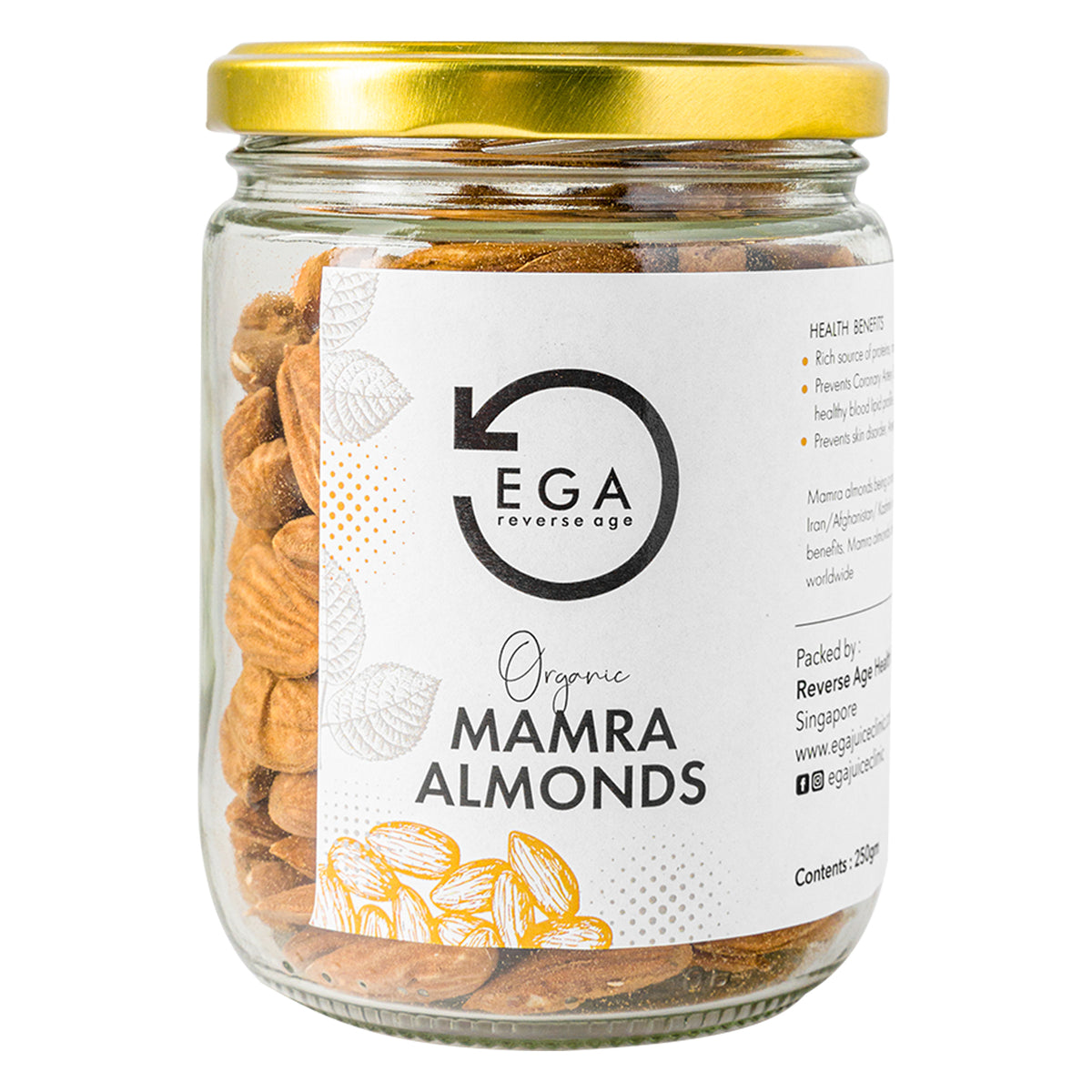 Buy Organic Mamra Almonds in Singapore | EGA Ayurveda