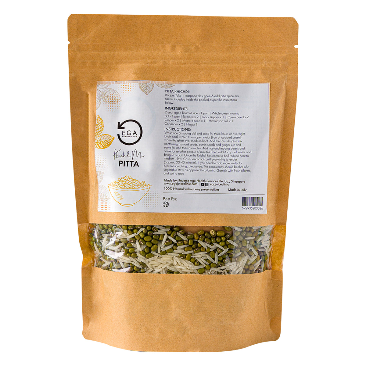 Buy Pitta Khichdi Mix in Singapore | EGA Organic Store